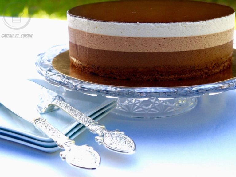 ENTREMETS 3 CHOCOLATS ,LA RECETTE INRATABLE | Gâteau et cuisine Rachida