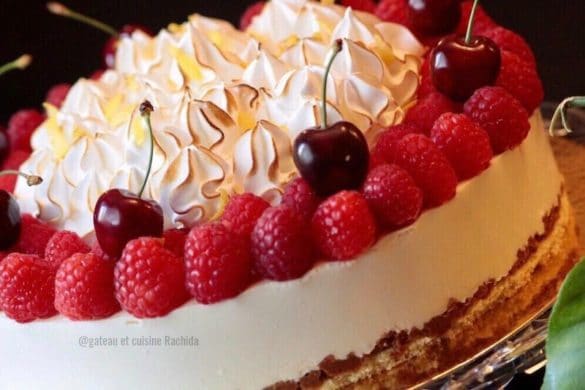 nuage au citron-bavarois au citron très facile | Gâteau et cuisine Rachida