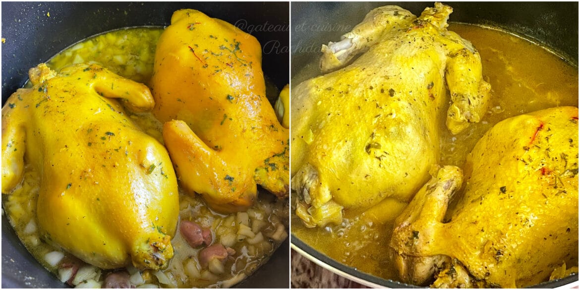 Poulet rôti au four à la marocaine (djaj daghmira) | Gâteau et cuisine ...