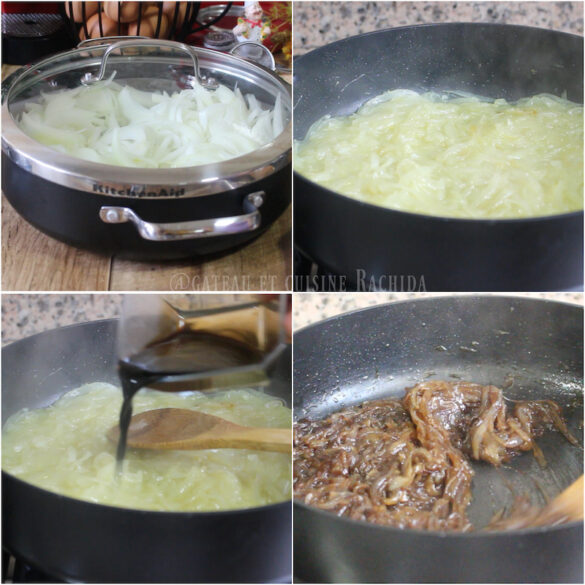 Recette confit d'oignons maison | Gâteau et cuisine Rachida