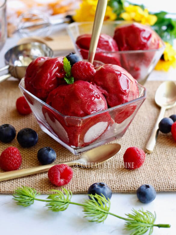 Sorbet aux fruits rouges | Gâteau et cuisine Rachida