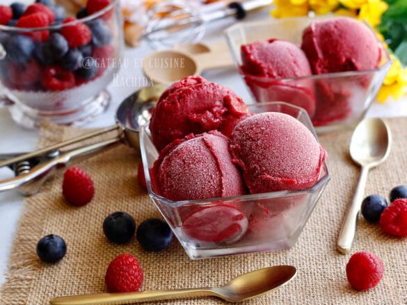 Sorbet aux fruits rouges | Gâteau et cuisine Rachida
