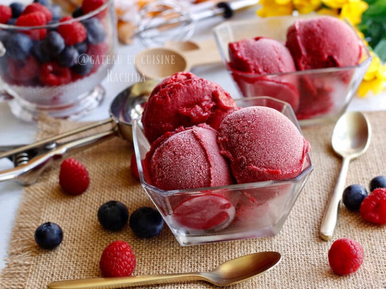 Sorbet aux fruits rouges | Gâteau et cuisine Rachida