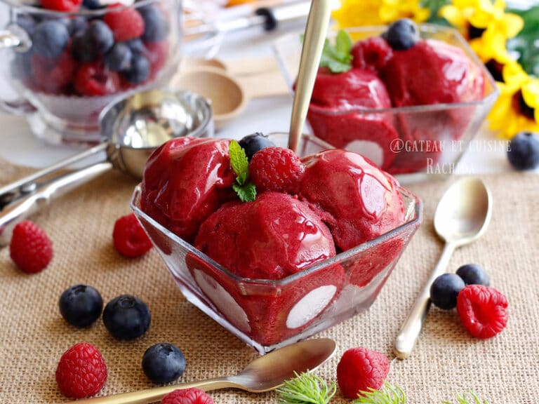 Sorbet aux fruits rouges | Gâteau et cuisine Rachida