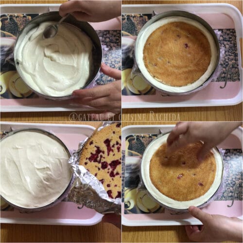 Entremets vanille , fruits rouges et litchi | Gâteau et cuisine Rachida