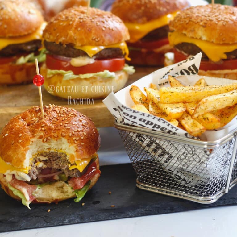 Recette hamburger maison | Gâteau et cuisine Rachida