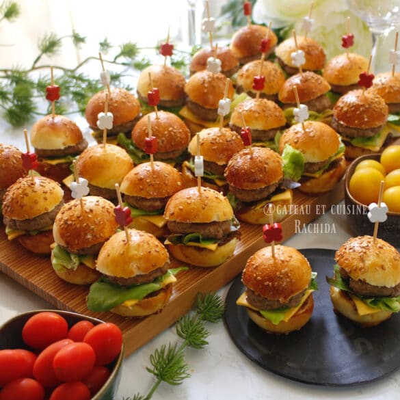 Recette Mini burger maison | Gâteau et cuisine Rachida