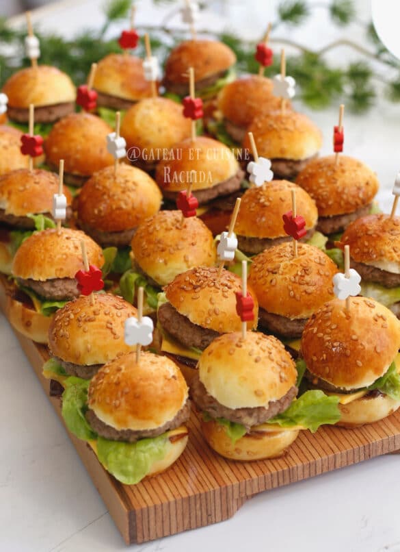 Recette Mini burger maison | Gâteau et cuisine Rachida
