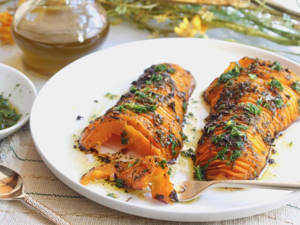 Hasselback Butternut Squash Recipe | Gâteau et cuisine Rachida