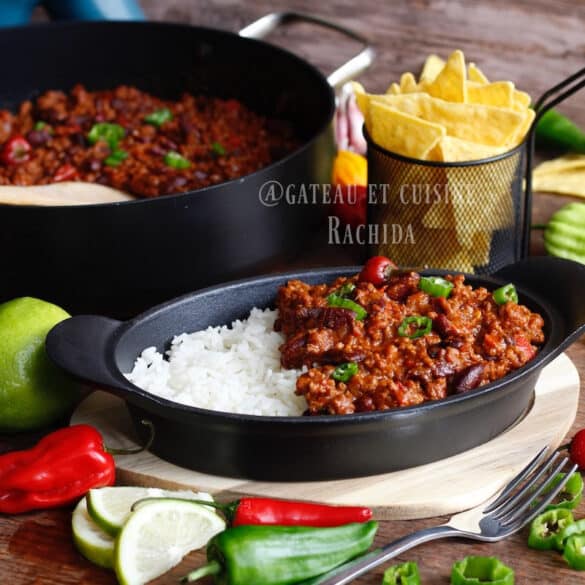 La meilleure recette de chili con carne | Gâteau et cuisine Rachida