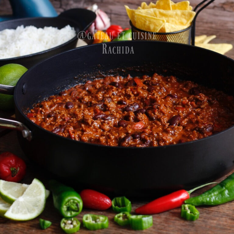 La meilleure recette de chili con carne | Gâteau et cuisine Rachida