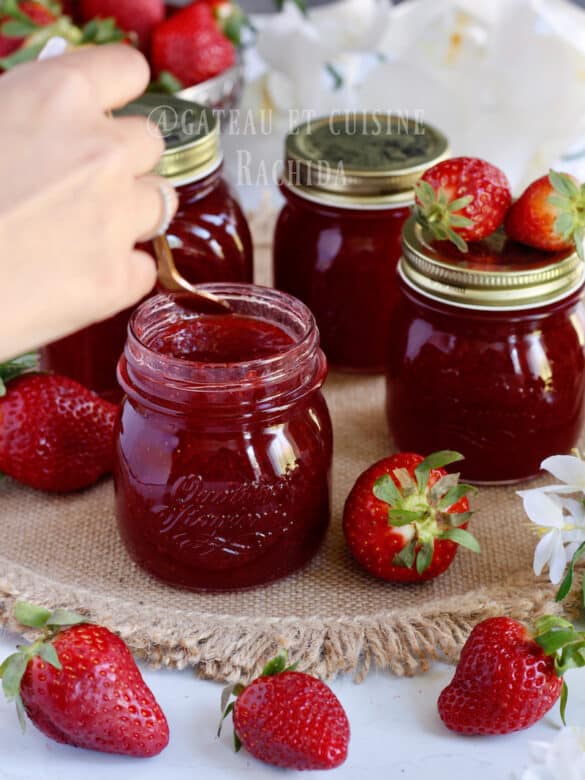 Recette Confiture de fraises facile | Gâteau et cuisine Rachida
