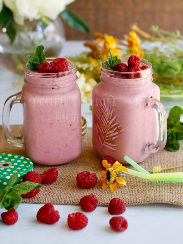 Smoothie aux framboises | Gâteau et cuisine Rachida