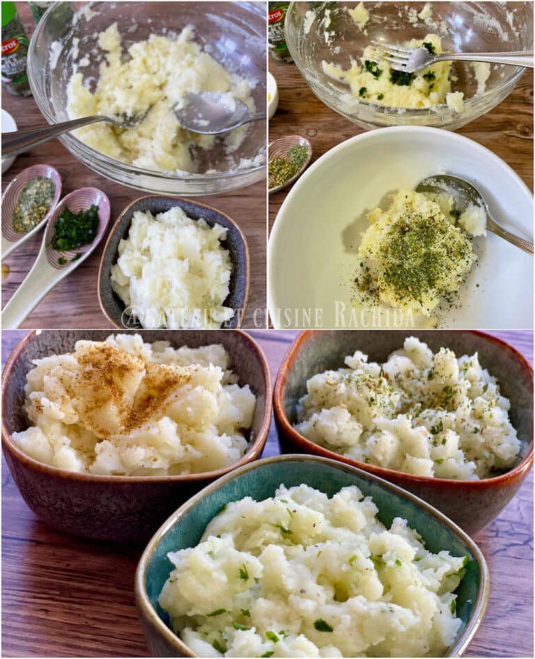 Trio d'écrasé de pommes de terre | Gâteau et cuisine Rachida