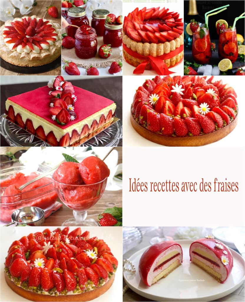 Idées recettes avec des fraises | Gâteau et cuisine Rachida