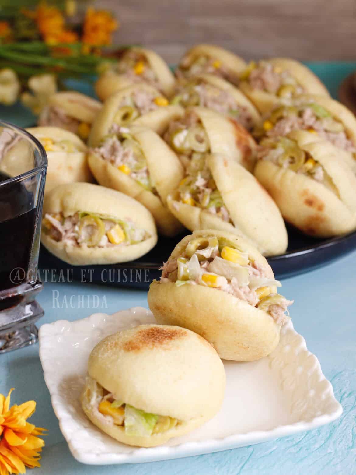 Batbouts farcis au thon | Gâteau et cuisine Rachida