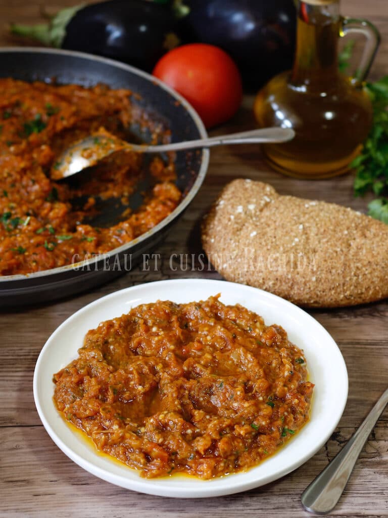 Zaalouk - caviar d'aubergines marocain | Gâteau et cuisine Rachida