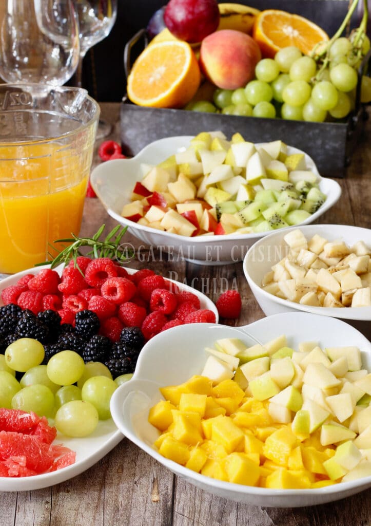 Salade de fruits simple et facile | Gâteau et cuisine Rachida