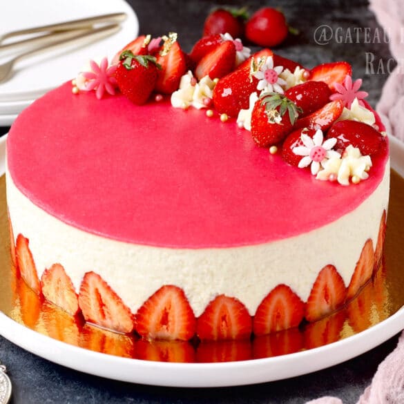 Tarte dacquoise aux fraises et crème diplomate | Gâteau et cuisine Rachida