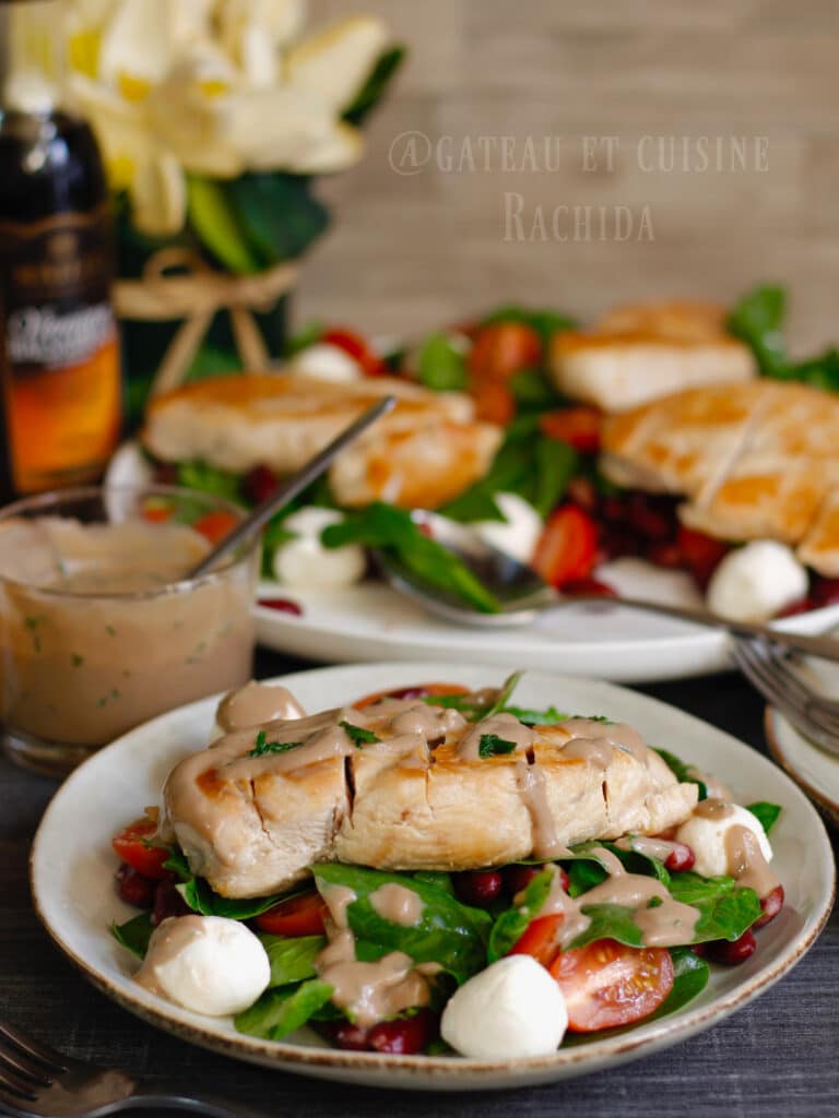Salade poulet, haricots rouges et épinards - Idée repas facile et ...