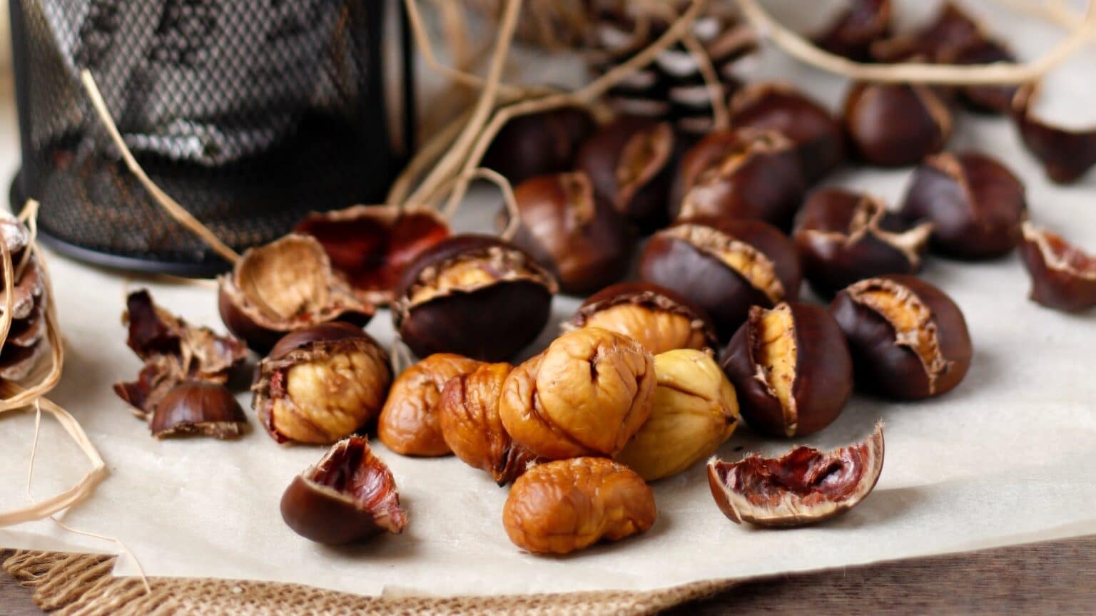 Châtaignes grillées au four - Marrons chauds | Gâteau et cuisine Rachida