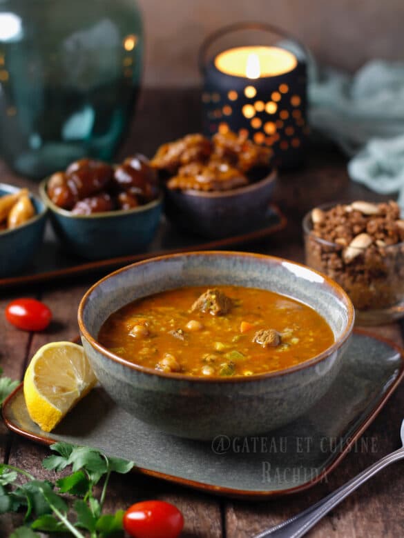 Chorba tchicha (semoule d'orge) pour Ramadan | Gâteau et cuisine Rachida