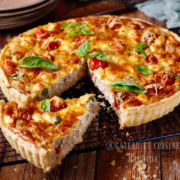 Recette quiche au thon | Gâteau et cuisine Rachida