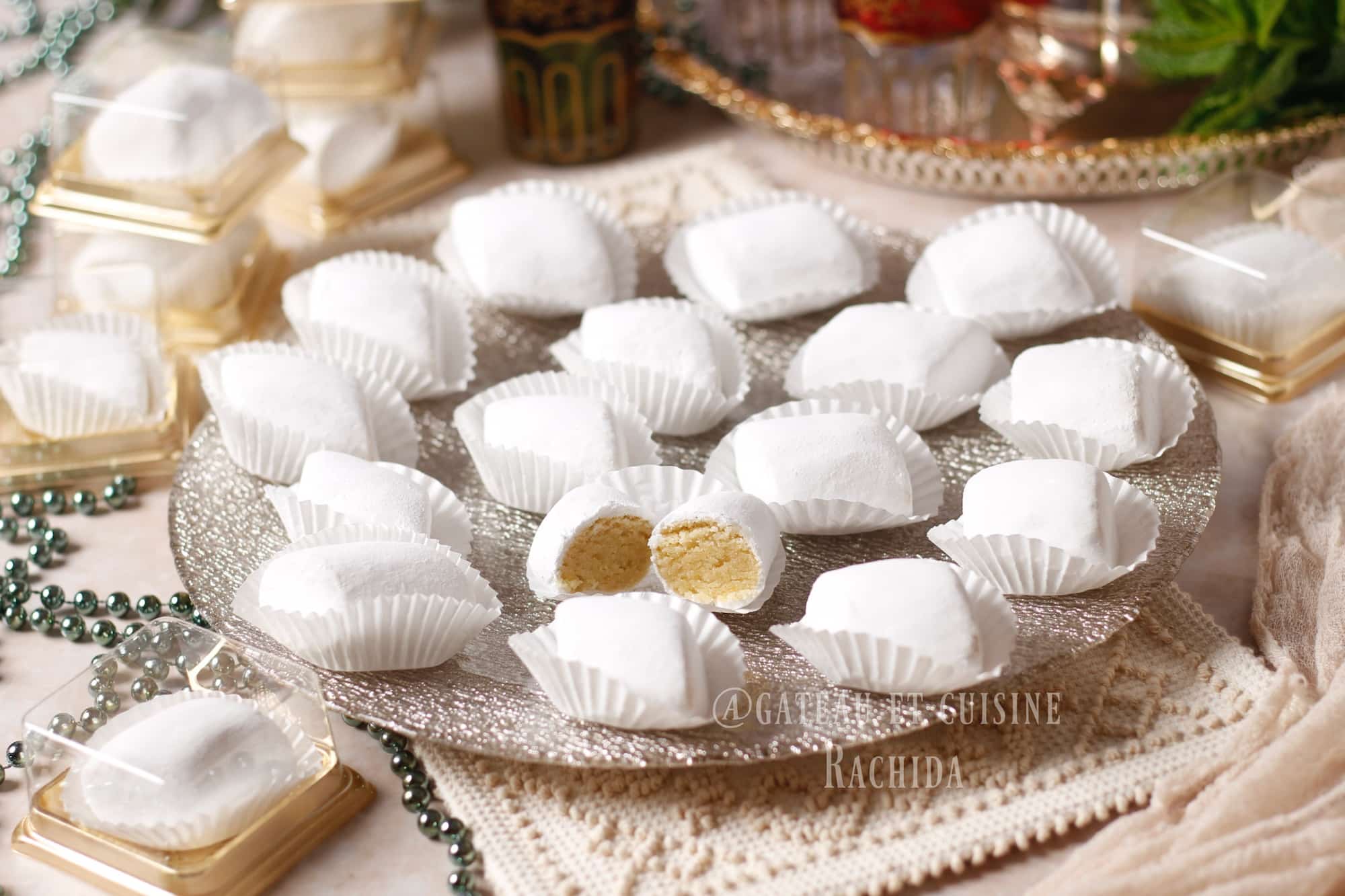 Makrout El Louz - Algerian Almond Cookies | Gâteau et cuisine Rachida