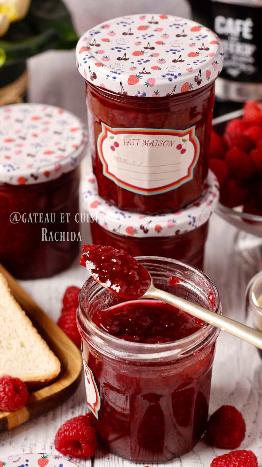 Recette Confiture de framboises | Gâteau et cuisine Rachida