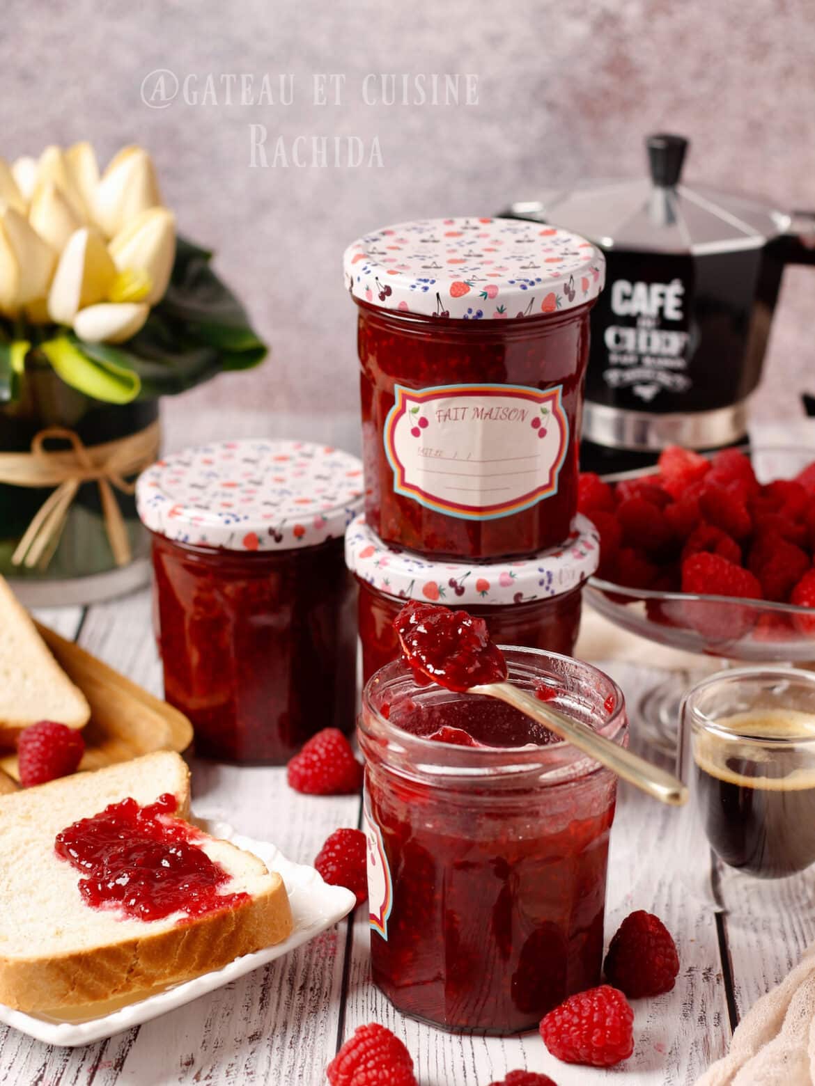 Raspberry Jam Recipe | Gâteau et cuisine Rachida