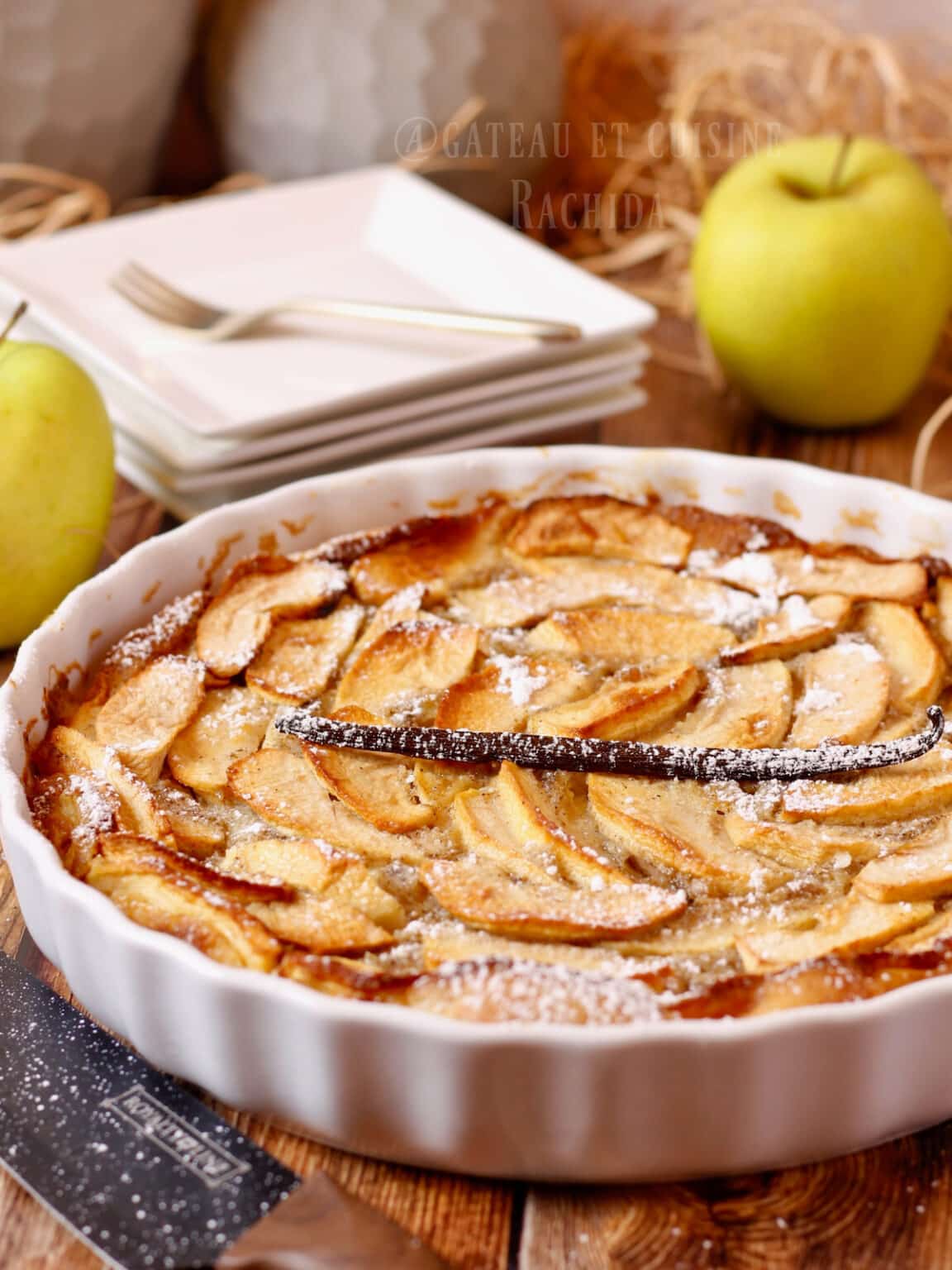 Easy Apple Clafoutis Recipe | Gâteau et cuisine Rachida