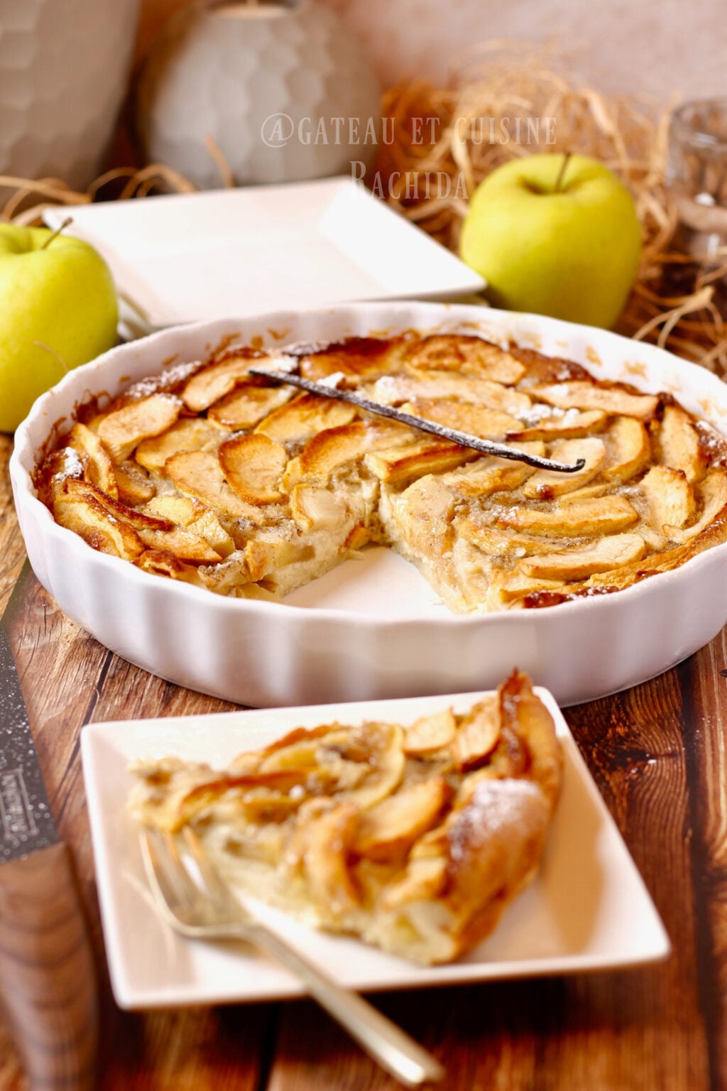Easy Apple Clafoutis Recipe | Gâteau et cuisine Rachida