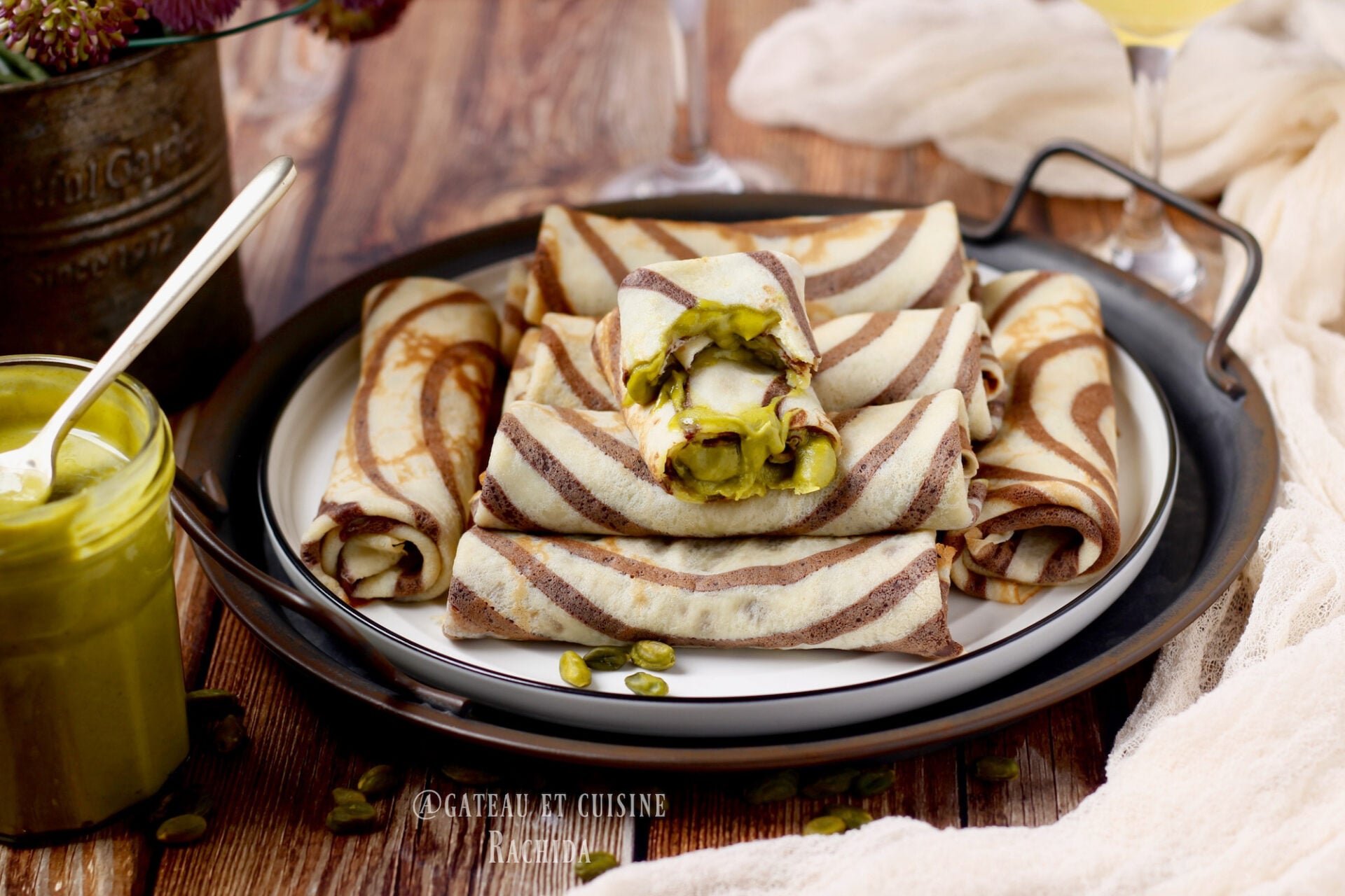 Fluffy Swirl French Crepes Recipe | Gâteau et cuisine Rachida