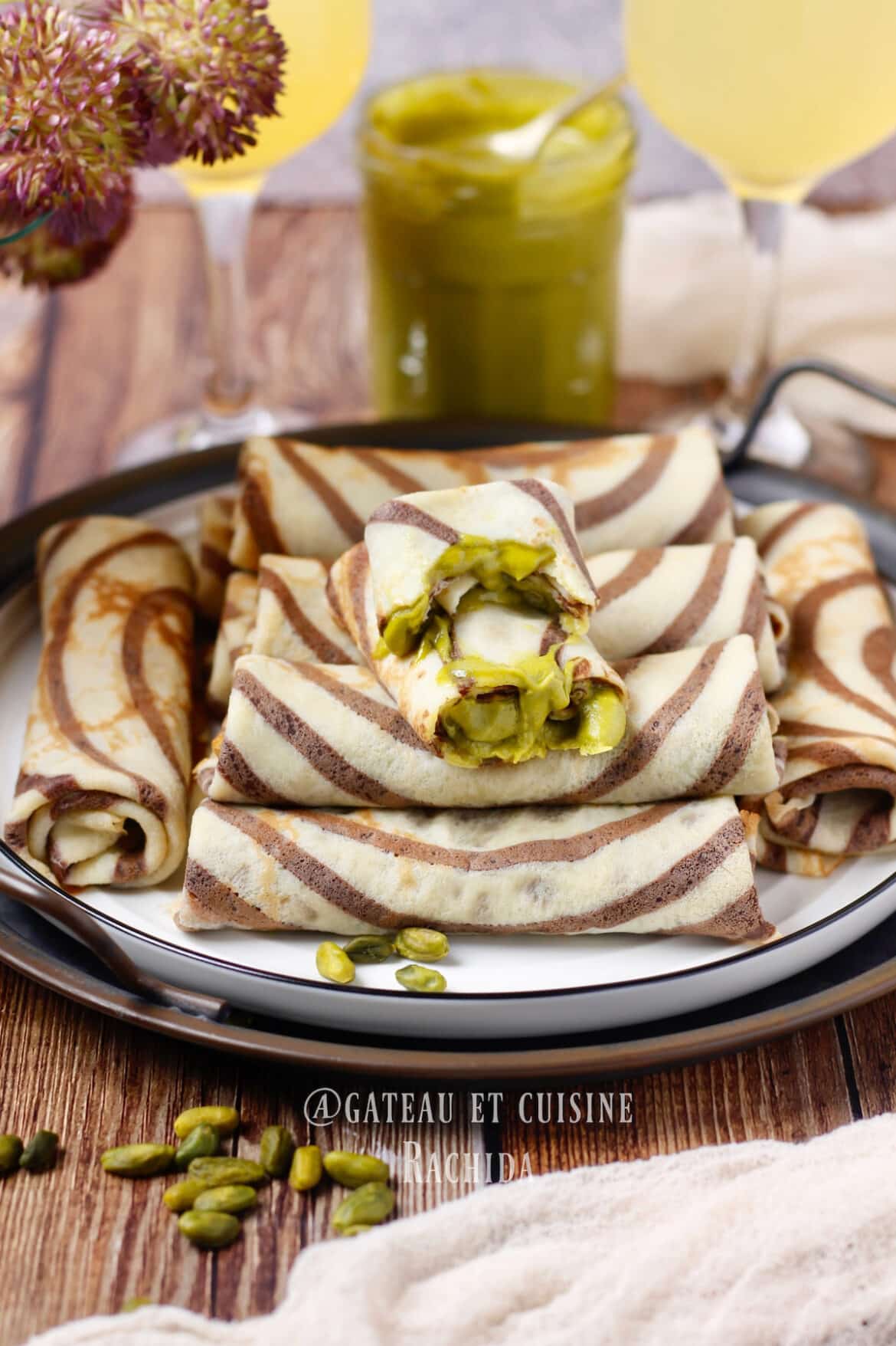 Fluffy Swirl French Crepes Recipe | Gâteau et cuisine Rachida