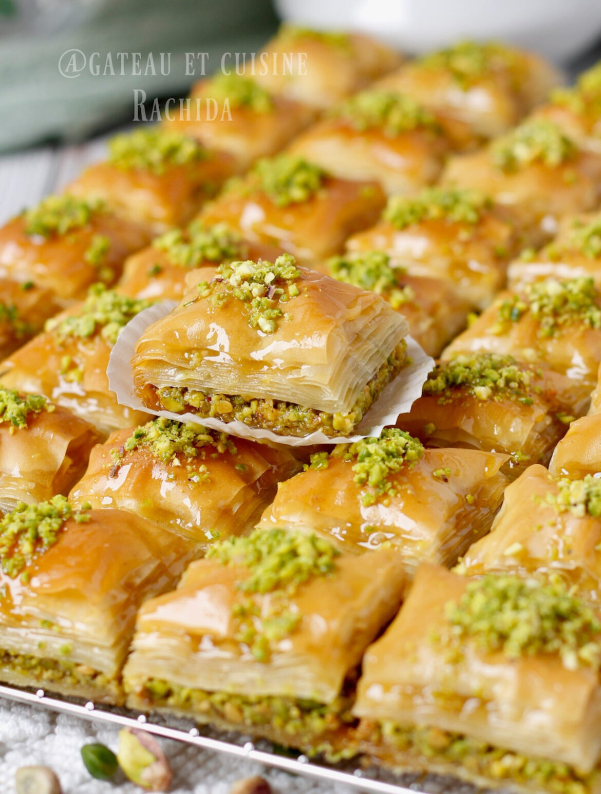 Baklava ou Baklawa Rolls aux Amandes | Gâteau et cuisine Rachida