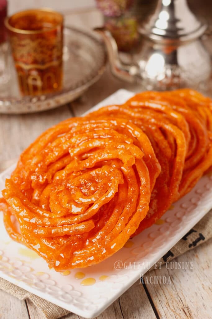 Zlabia recipe, Ramadan's crispy honey dessert | Gâteau et cuisine Rachida