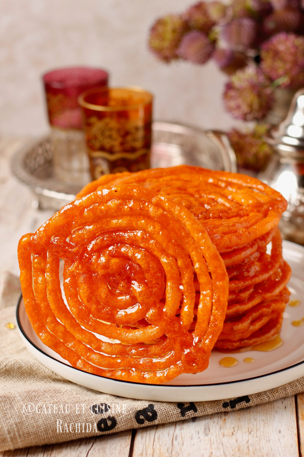Zlabia recipe, Ramadan's crispy honey dessert | Gâteau et cuisine Rachida