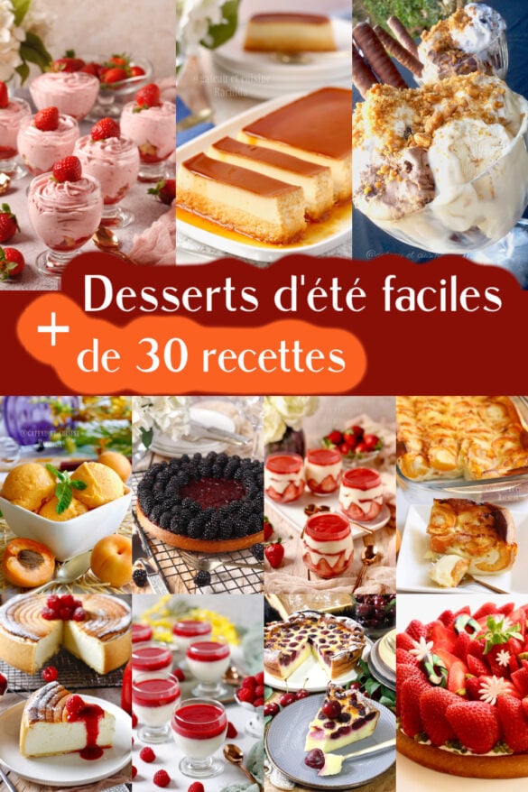 Recettes Desserts d'été faciles | Gâteau et cuisine Rachida